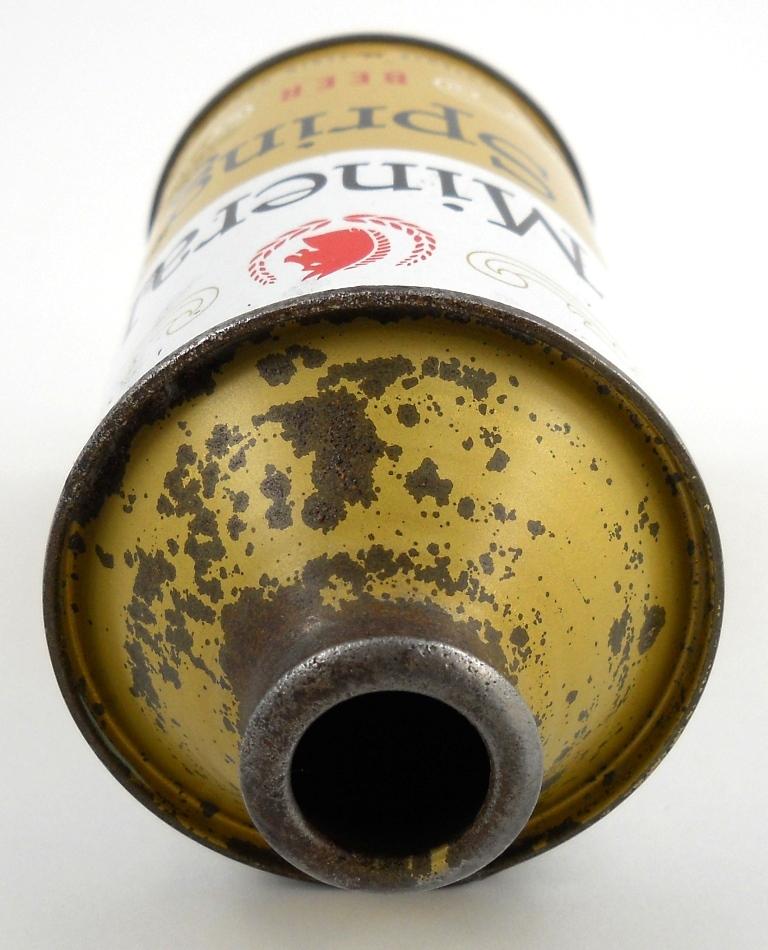 Mineral Spring Cone Top Beer Can