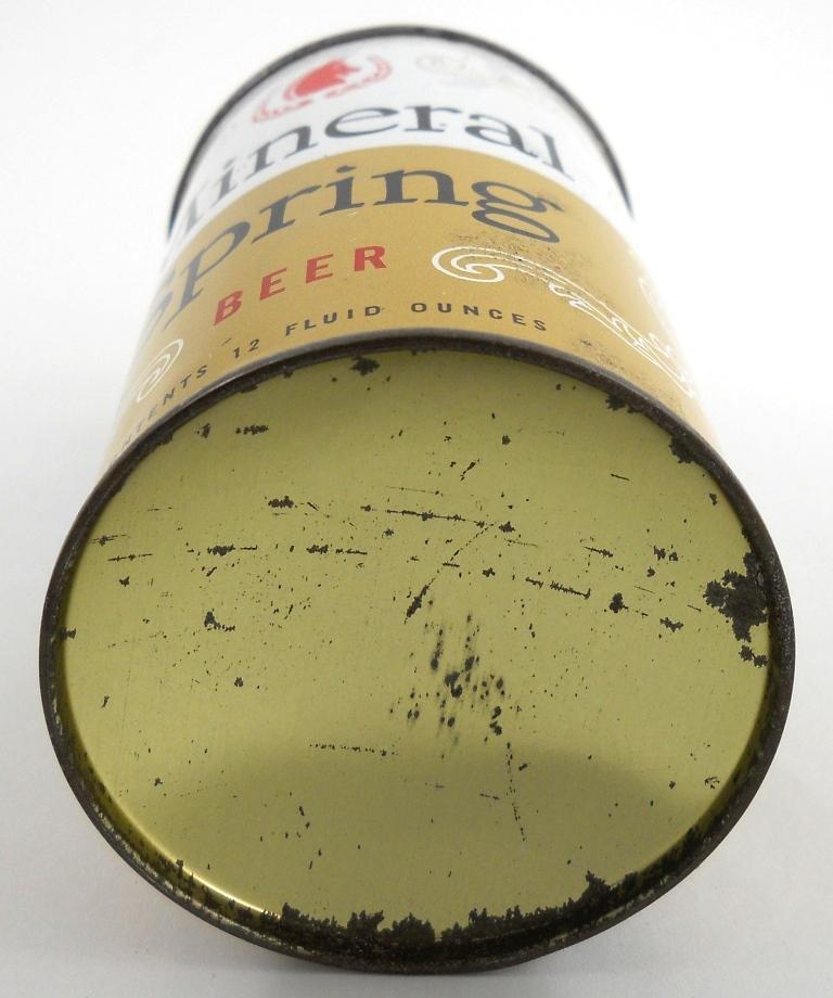 Mineral Spring Cone Top Beer Can