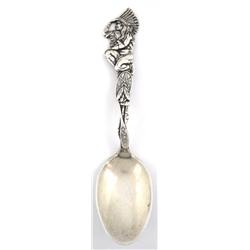 Sterling Silver Indian Chief Souvenir Spoon