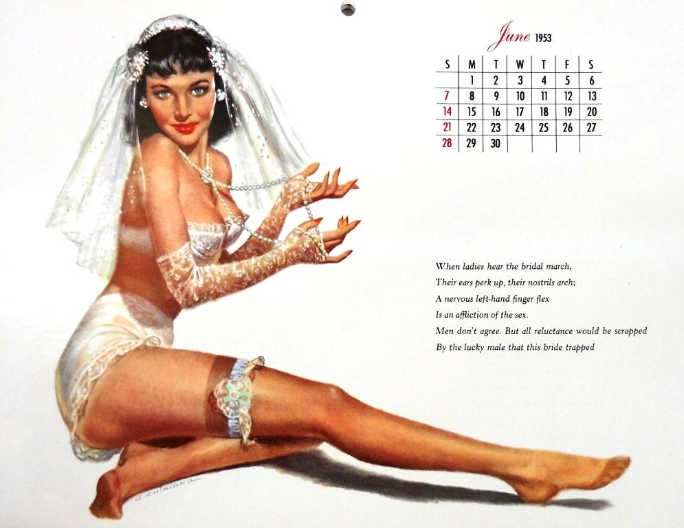 1953 Esquire Pin-Up Calendar