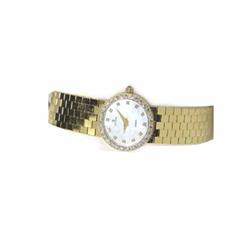 Cyma 14K Yellow Gold Diamond Watch