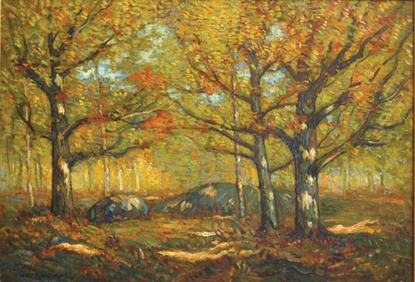 Painting, Henry Ward Ranger, Autumn Afternoon