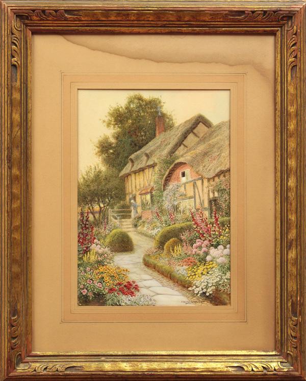 Watercolor, Arthur Claude Strachan, Anne Hathaways