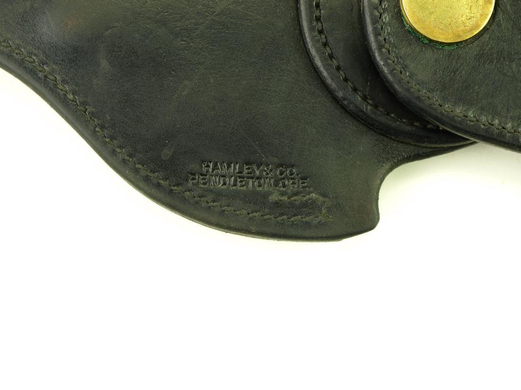 Hamley black floral carved holster for Colt