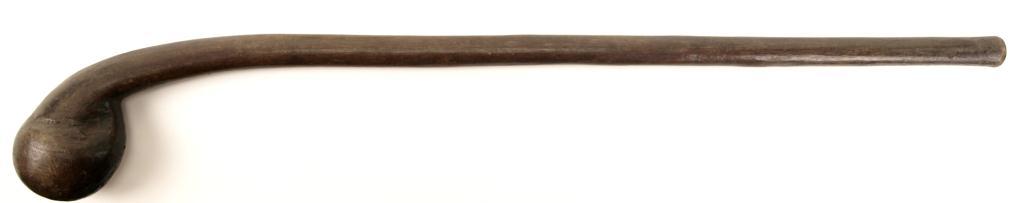 Carved wooden ball head War Club