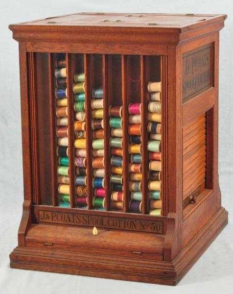 J & P Coats Spool Cabinet