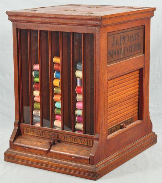 J & P Coats Spool Cabinet
