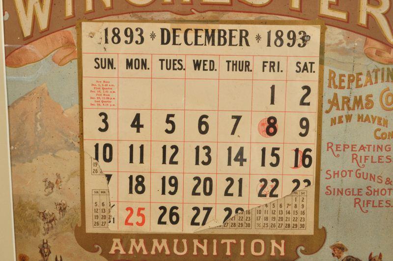 Winchester 1893 Advertising Calendar