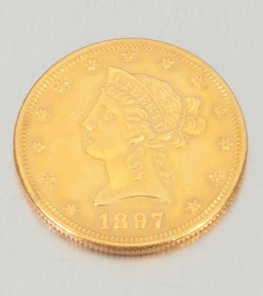 1897 Ten Dollar Golden Eagle Gold Coin