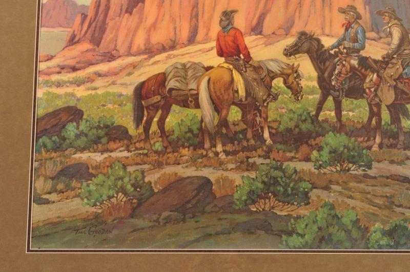 Till Goodan Cowboys on Horses Print