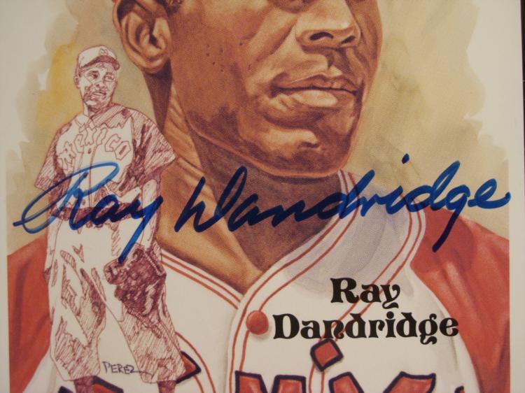 Autographed Ray Dandridge Baseball Postcard