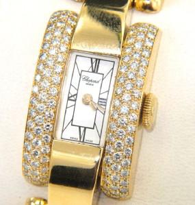 Chopard 18K Gold Diamond La Strada Women Watch