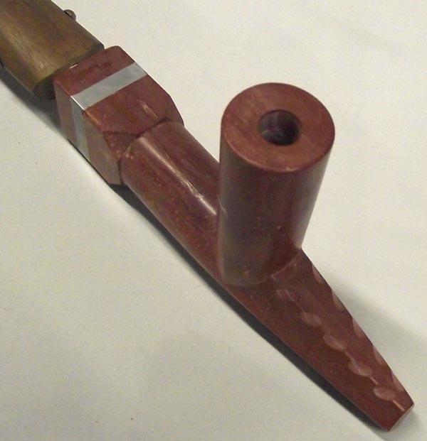 Native American Plains Indian Pipestone Pipe by artist Lame Boy