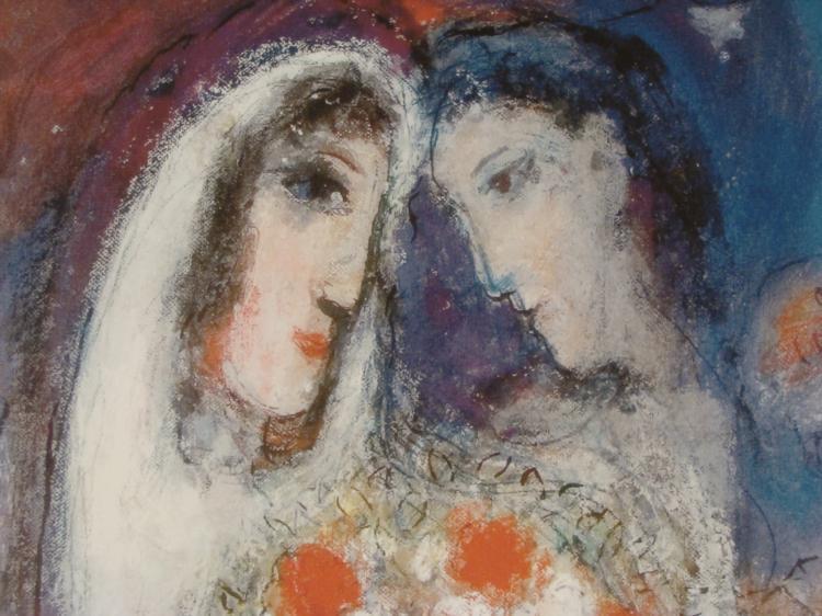 Marc Chagall : Marriage Romantic Art Print