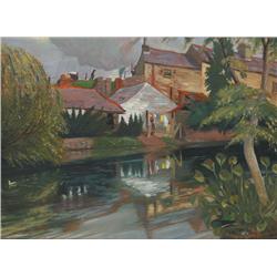 Harry Kernoff RHA (1900-1974) REFLECTIONS ON THE DODDER, CLONSKEA [SIC ...