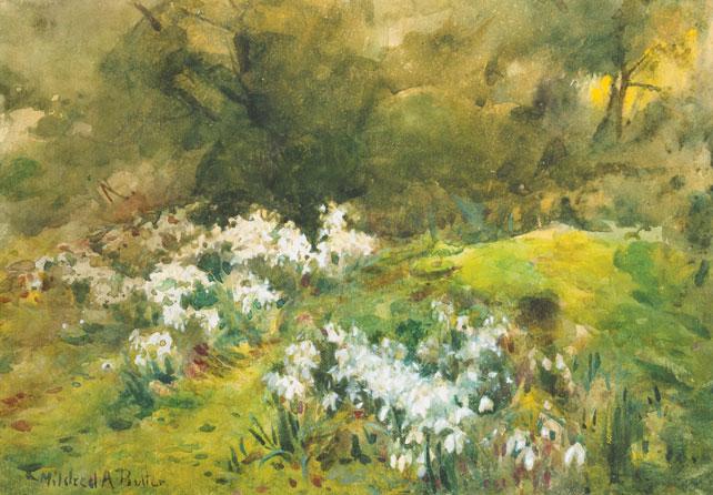 Mildred Anne Butler RWS (1858-1941) SNOW DROPS