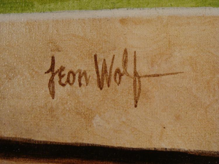 Leon Wolf Original Signed Painting Reggie Jackson NY