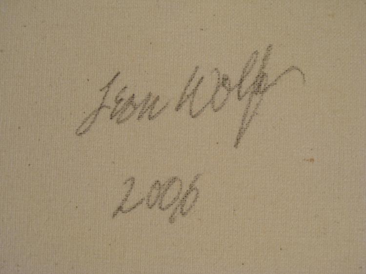 Leon Wolf Original Signed Painting Reggie Jackson NY