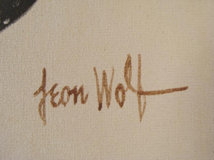Leon Wolf Original Signed Painting Laurel & Hardy