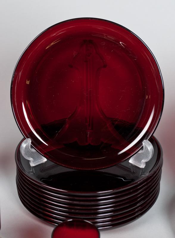 (84) Pieces of Ruby Red Glass