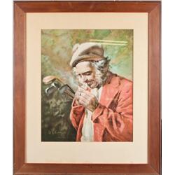 L.C. Earle, Framed Print of a Golfer