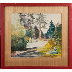 Thompson, Watercolor Painting on Paper