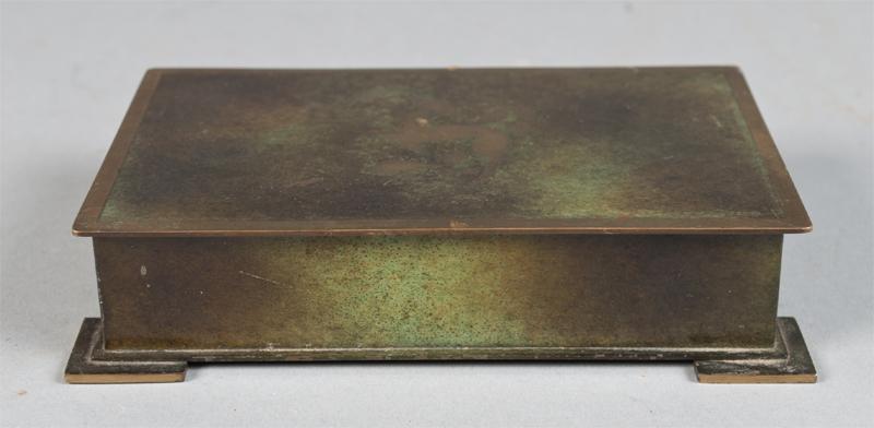 A Fine Danish Aeget Bronce Ildfast Argentor Box
