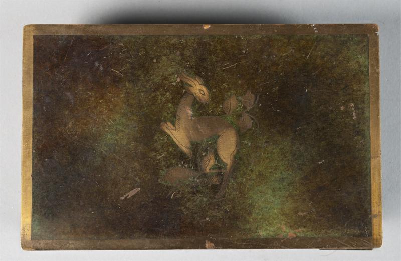 A Fine Danish Aeget Bronce Ildfast Argentor Box