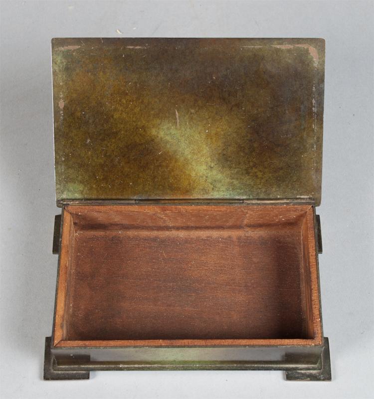 A Fine Danish Aeget Bronce Ildfast Argentor Box