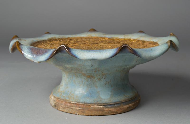 A Fine Chinese Gilded Pottery Stand