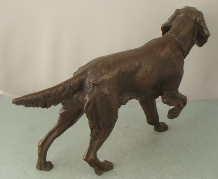Jennings Brothers Metal Sculpture Setter Dog JB2591
