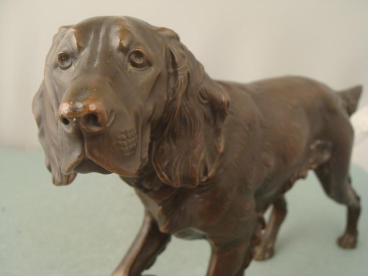 Jennings Brothers Metal Sculpture Setter Dog JB2591