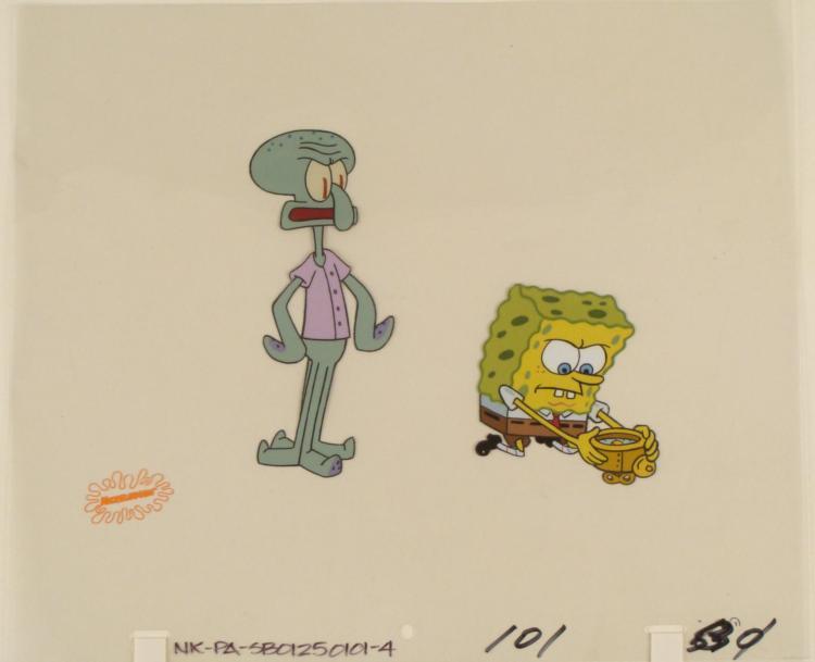 Art Original Spongebob What's Your Plan Production Cel