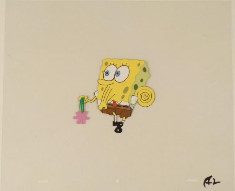 Spongebob Original Psychedelic Cel Art Production