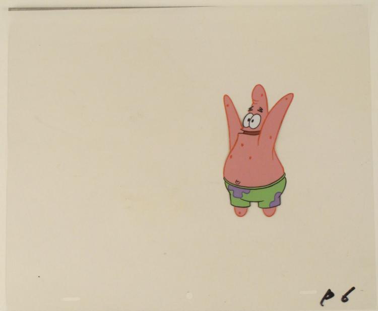 Patrick Arms SpongeBob Original Cel Production Art Up