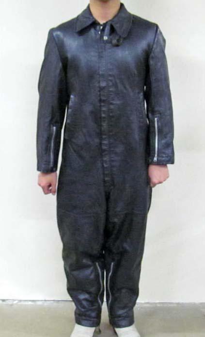 RARE WW2 GERMAN NAZI ONE PIECE U-BOAT LEATHER COVERALLS