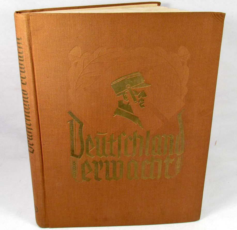 RARE GERMAN NAZI DEUTSCHLAND ERWACHT CIGARETTE CARD ALBUM