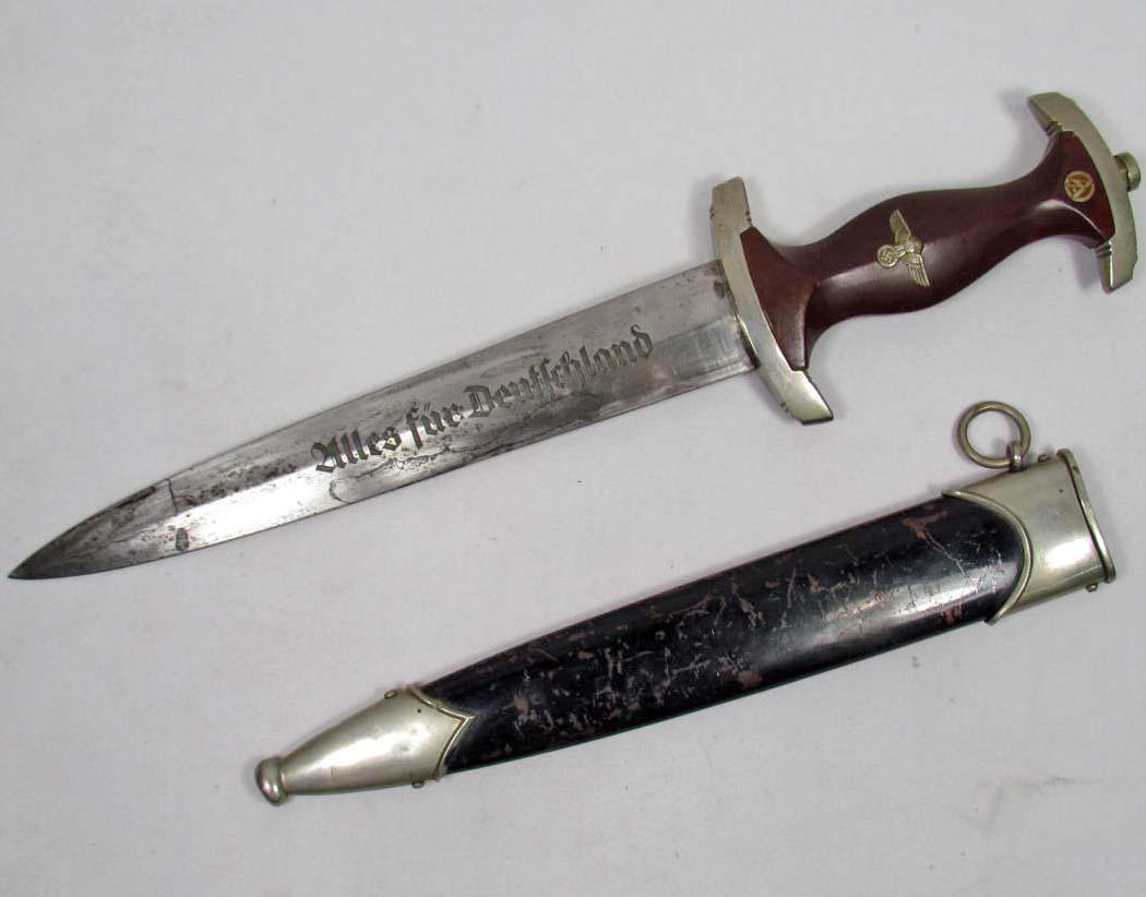 GERMAN NAZI NSKK EM DAGGER W/ SCABBARD