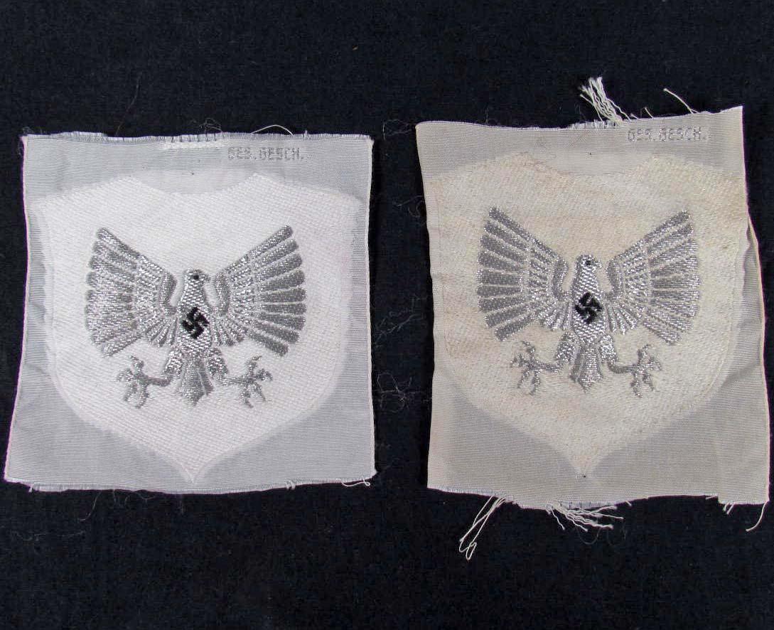 LOT OF 2 GERMAN NAZI PATCHES