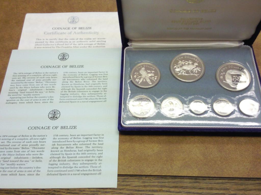 1974 BELIZE SOLID STERLING SILVER PROOF SET