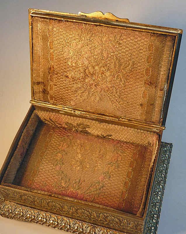 MWF784 - PRECIOUS ANTIQUE GEORGIAN FRENCH TORTOISE SHELL JEWELRY BOX