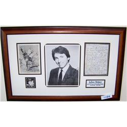 John Ritter Signed Photo Display w/ Signed Tex Ritter Photo and Letter ...