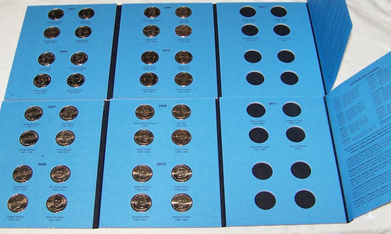 (2X The Bid) U.S. Presidential Dollar Books. 2007-2010 Complete. 32 ...