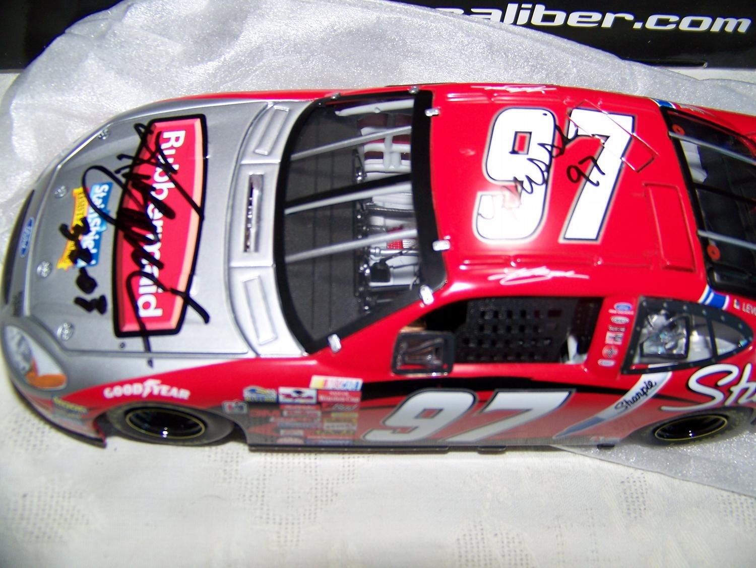 2003 LIMITED EDITION TEAM CALIBER AUTOGRAPHED #97 KURT BUSCH 1/24 SCALE ...