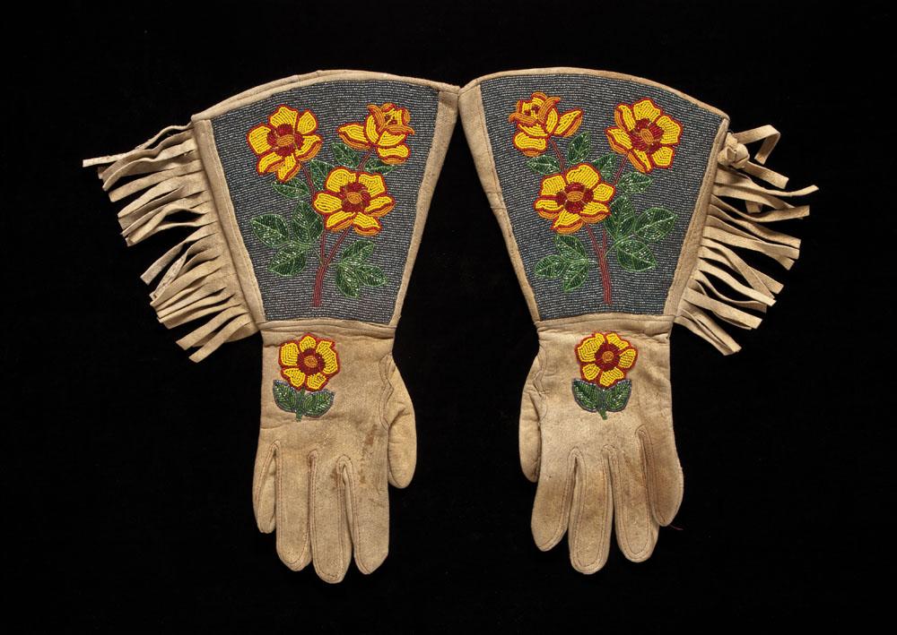 2 Pair of Vintage Beaded Gauntlets