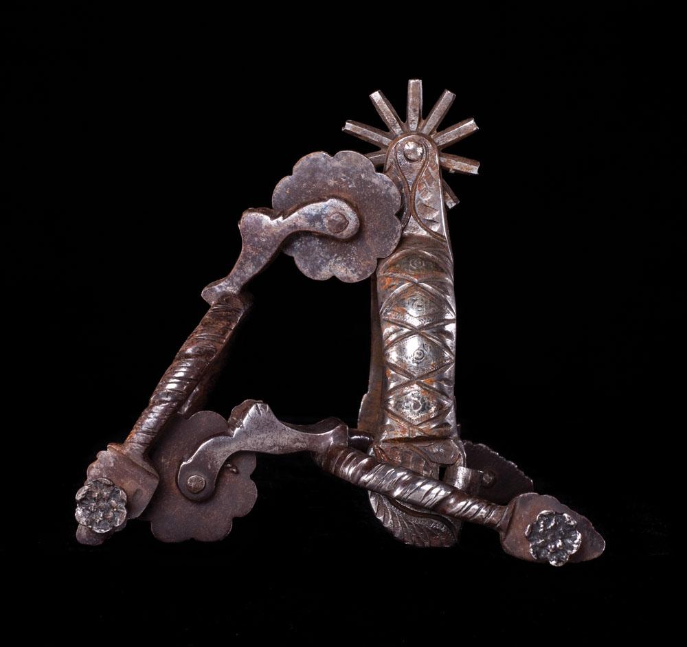 19th Century Mexican Spurs plus a Single Spur