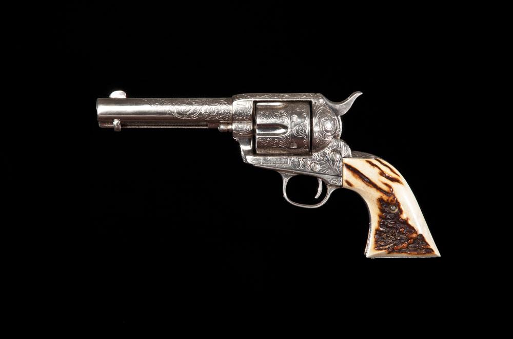 Engraved Colt Single Action Revolver