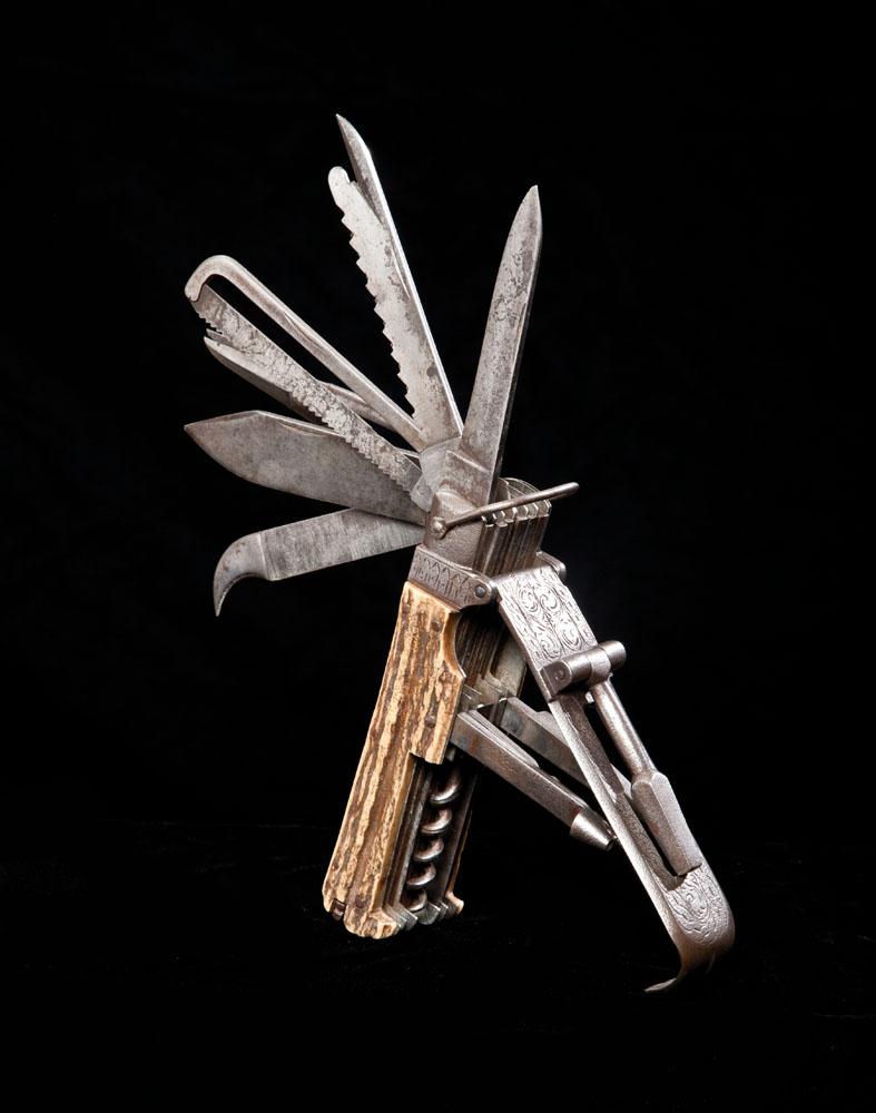 19th Century Sheffield Multi-Blade Knife