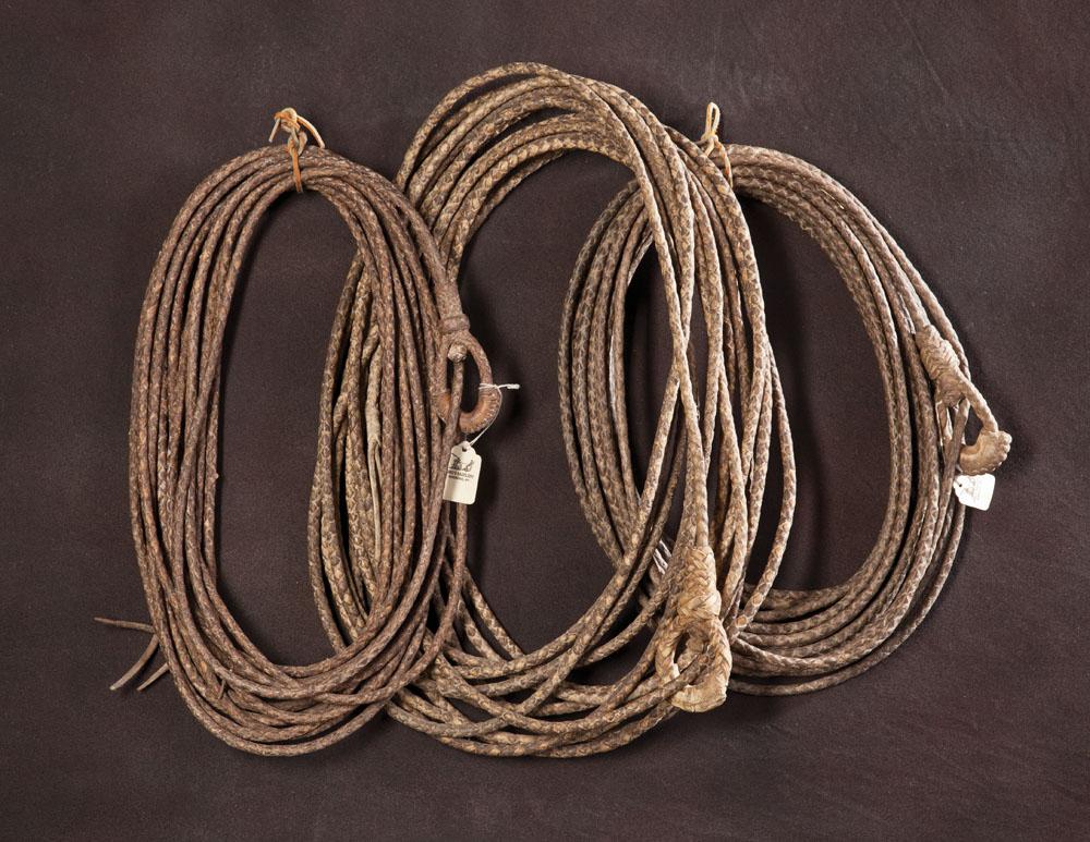 3 Vintage Rawhide Reatas