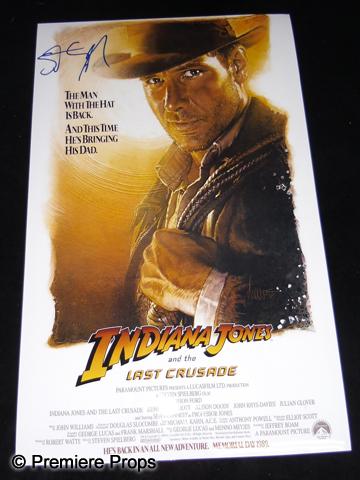 Indiana Jones and the Last Crusade (1989) Autographed Poster